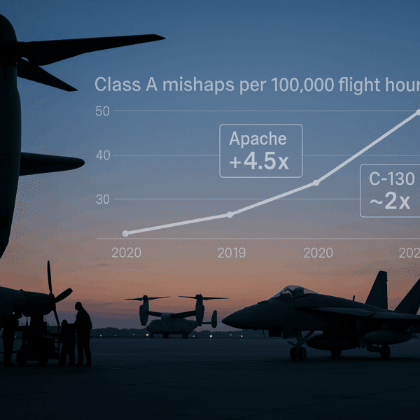 Pentagon data shows 2024 spike in Class A military aviation mishaps ...